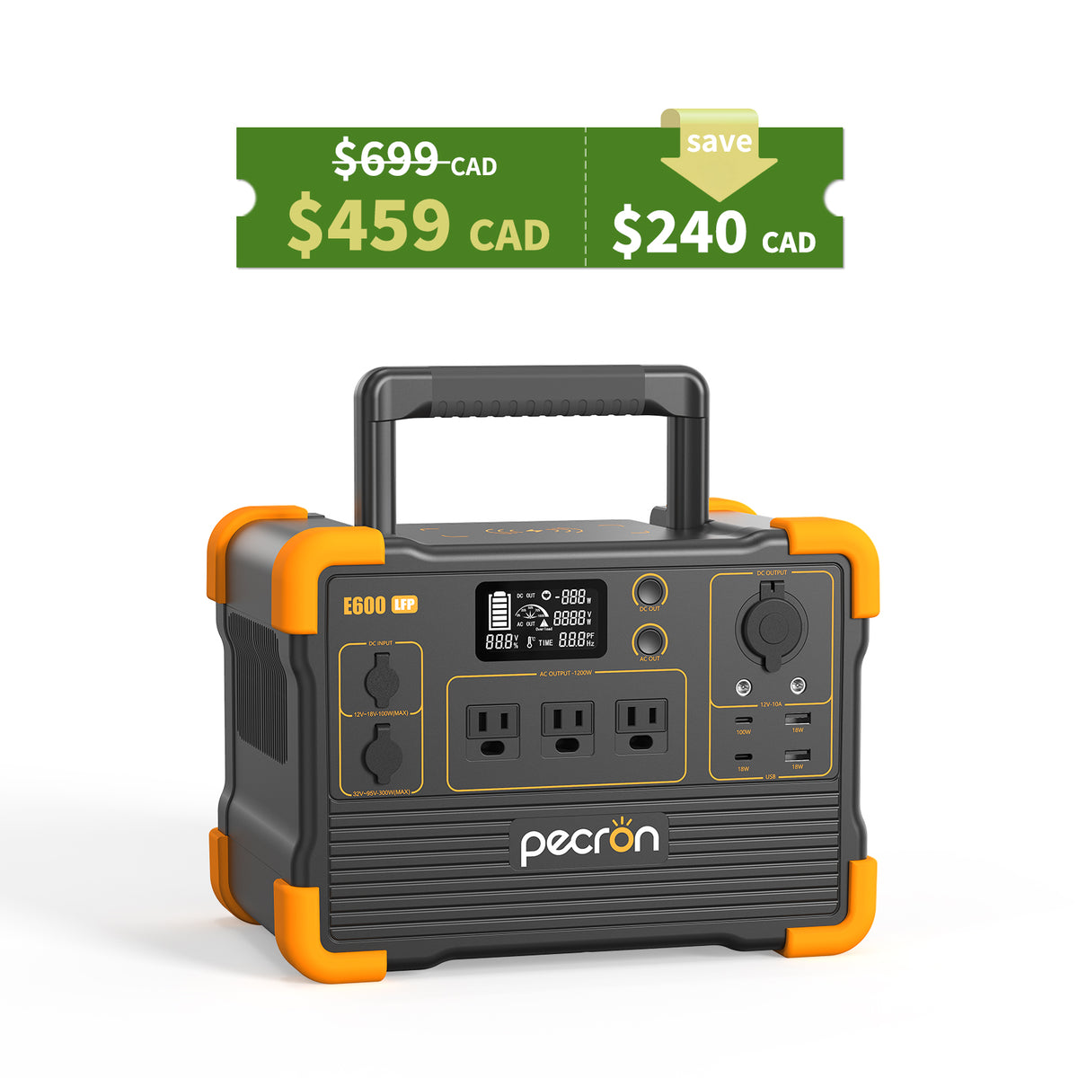 PECRON: Portable Power Station & Best Solar Generator Kit