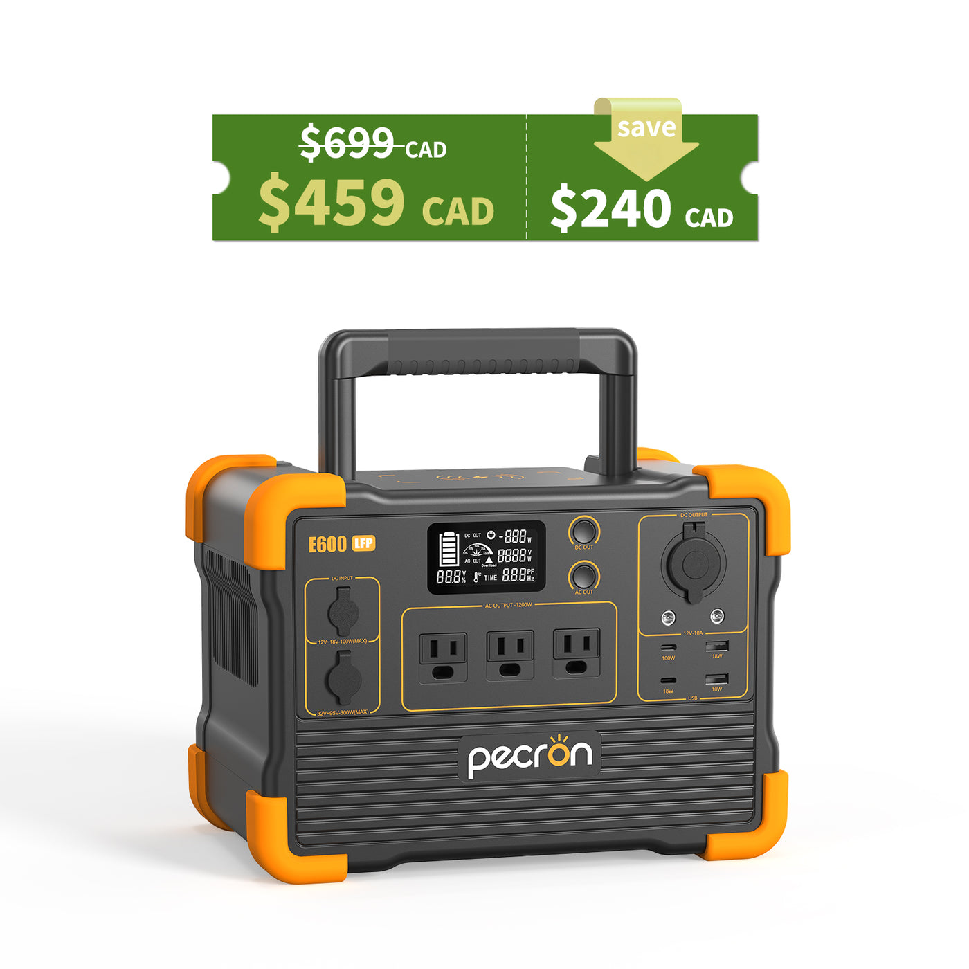 PECRON: Portable Power Station & Best Solar Generator Kit