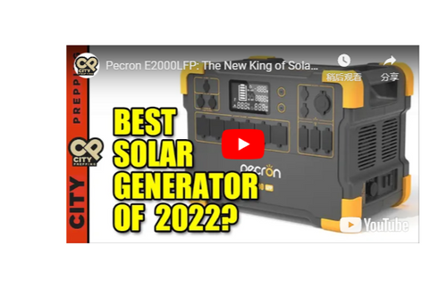 PECRON: Portable Power Station & Best Solar Generator Kit